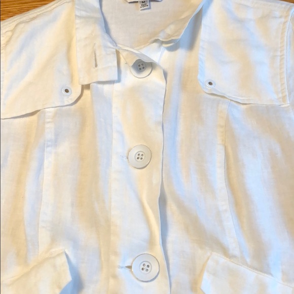 CAbi | Jackets & Coats | Linen Topside Topper Jacket | Poshmark